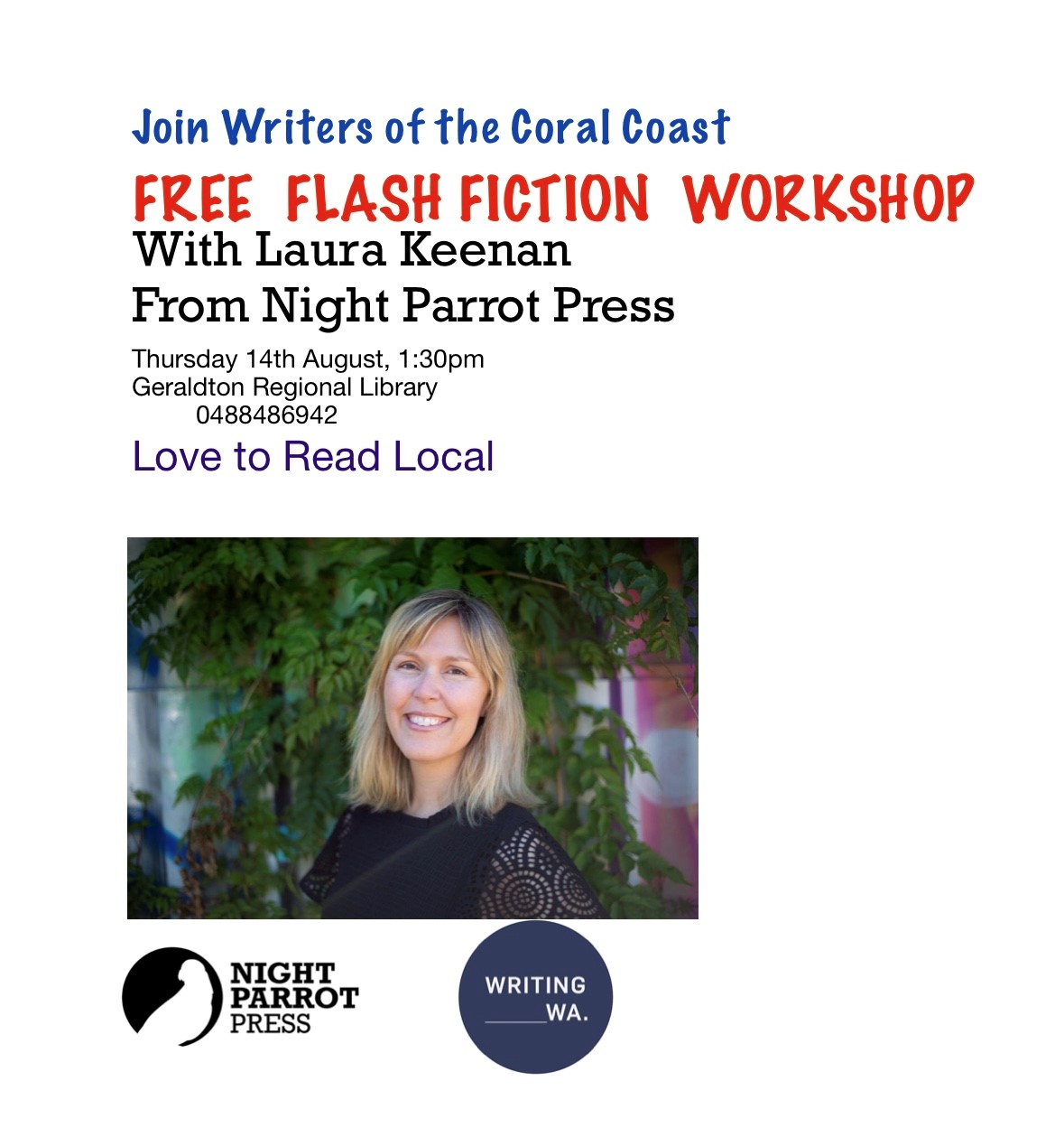 Free Flash Fiction Workshop with Laura Keenan from Night Parrot Press ...